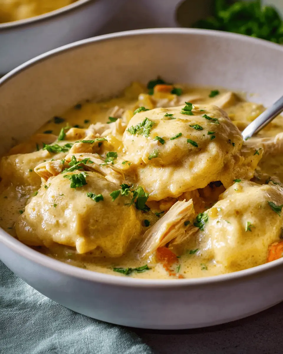 slow cooker chicken and dumplings