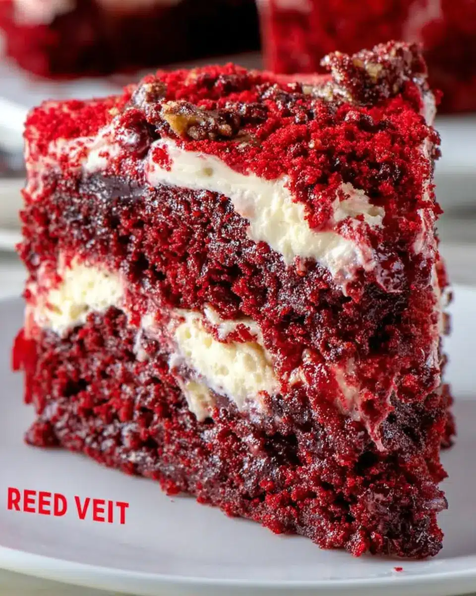 Red Velvet Earthquake Cake